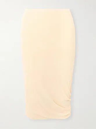 Jil Sander Jupe Midi En Crêpe De Coton - Neutres