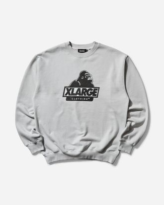 XLARGE Men s Slanted OG Crewneck Sweatshirt Grey