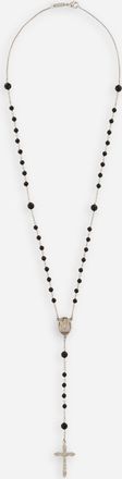 Dolce & Gabbana Rosary Necklace With Natural Gemstones - Mann Bijoux Silber Metall Onesize