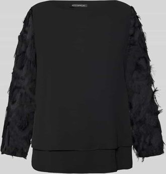 Betty Barclay Kurze Langarmbluse mit Fransendetails