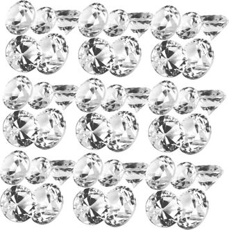 NUOBESTY 500 St&uuml;ck Acryl Spitzdiamanten Tischdekoration Strasssteine 3-8mm Transparent F&uuml;llmaterial f&uuml;r Vasen Selbstgemacht Partydeko