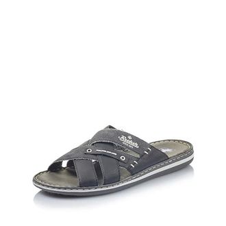 Rieker 21099-01, Mules homme, Noir (Schwarz/Anthrazit 01), 44 EU