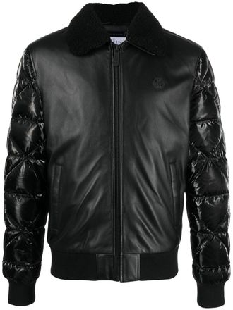 Philipp Plein veste &agrave; design matelass&eacute; - Noir
