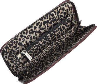 s.Oliver Portemonnaie aus Lederimitat mit Leo-Futter bordeaux ONESIZE