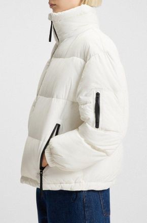 HUGO BOSS Steppjacke Farida im Relaxed Fit mit verk&uuml;rzter L&auml;nge