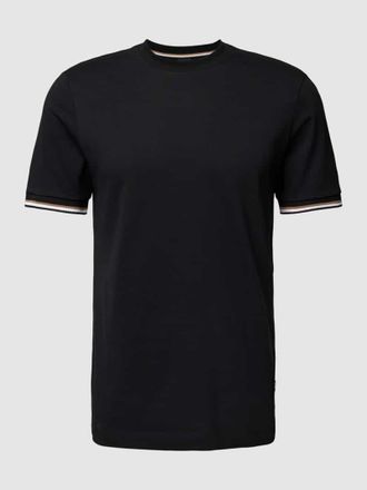HUGO BOSS T-Shirt mit labeltypischen Kontraststreifen Modell Thompson