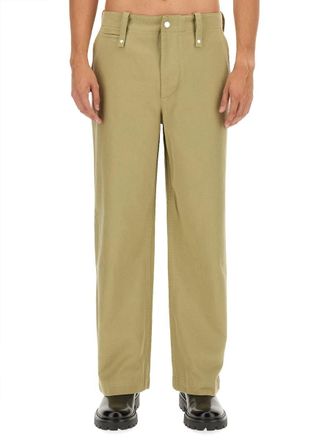 Burberry Satin Cotton Trousers - Beige