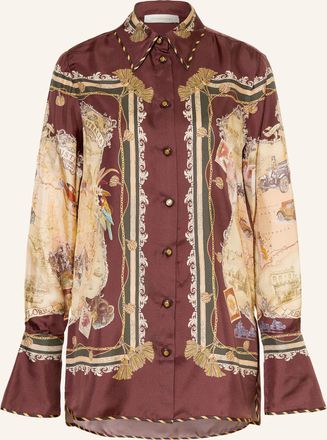Zimmermann Hemdbluse Valiant Aus Seide braun