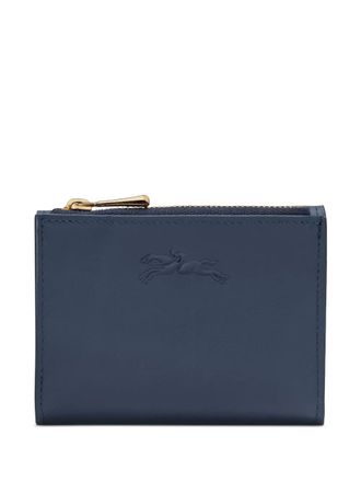 Longchamp portefeuille à logo embossé - Bleu