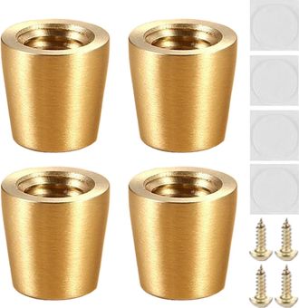 Generic M&ouml;belersatzbeine - Ersatzbeine f&uuml;r Sofas - Langlebige Anti-Rutsch-Pads F&uuml;r Parkettboden Fliesen Ger&auml;uschreduzierung Verstellbare Beine