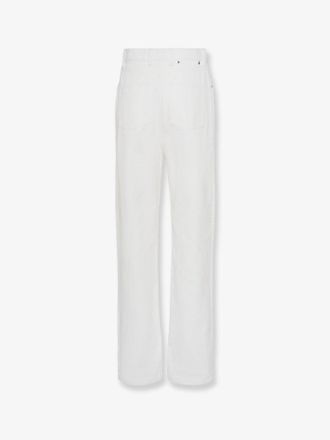 Golden Goose Womens Denim Trousers White Cotton Jean