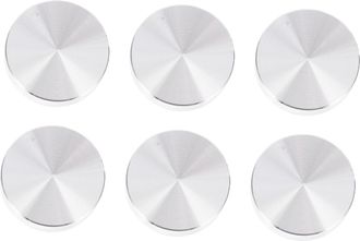 TOPBATHY 6 St&uuml;ck Teiliges Aluminiumrundscheiben Dicke Glas tischplattenadapter Rostfreie Silberne f&uuml;r Couchtisch B&uuml;rotisch Esstisch Stabile Glasunterst&uuml;tzung L