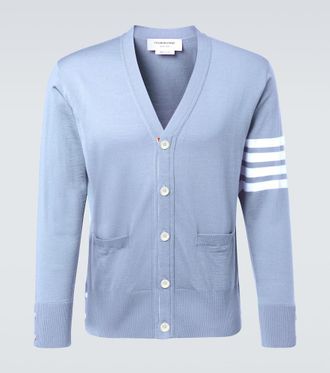 Thom Browne Cardigan 4-Bar en laine vierge