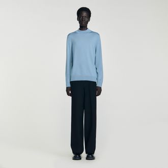 Sandro Pull en laine &agrave; col montant