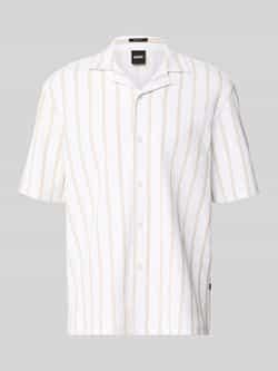 HUGO BOSS Relaxed Fit Kurzarmhemd aus Baumwoll-Mix