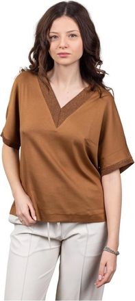 Gran Sasso Femme, Tops, Brun, Taille: 42 FR T-Chemises