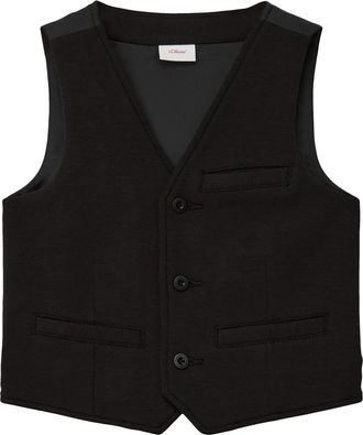 s.Oliver Festliche Weste aus Jersey schwarz 128