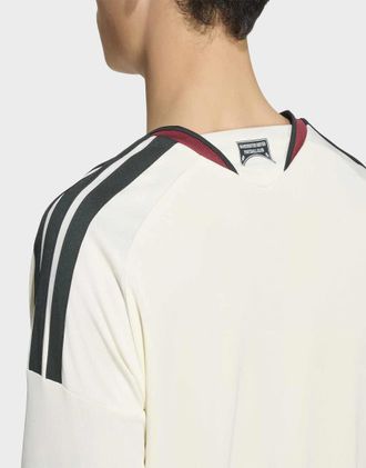 adidas Manchester United maillot third &agrave; manches longues en ivoire-Blanc