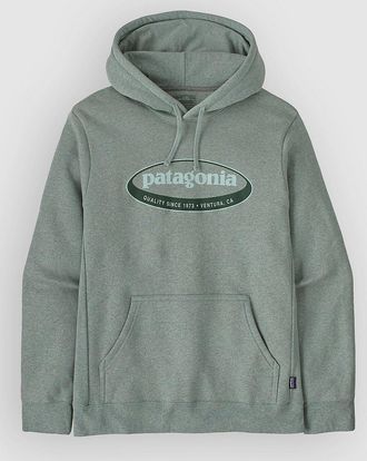 Patagonia 95 Oval Logo Uprisal Hoodie cover green