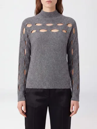 Liviana Conti Pull Dorothy slim fit en m&eacute;lange de cachemire avec d&eacute;coupe