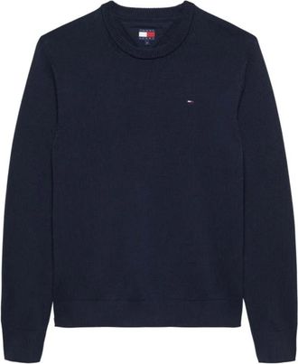 Tommy Jeans Homme, Pulls, Bleu, Taille: XL Crew Neck Slim Jumper