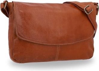 Gusti Sac &agrave; bandouli&egrave;re Leder pour femme en cuir - Petit sac &agrave; main pour femme au look vintage en cuir v&eacute;ritable marron - &Eacute;l&eacute;gant sac &agrave; bandouli&egrave;re avec fer