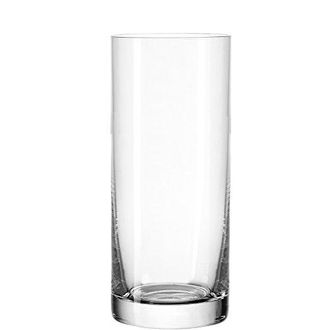 Leonardo Leonardo Easy+ Trink-Gl&auml;ser, 6er Set, sp&uuml;lmaschinenfeste Wasser-Gl&auml;ser, geradlinige Glas-Becher, Getr&auml;nke-Set, Gr&ouml;&szlig;e L, 350 ml, 039616