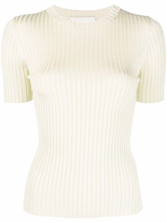 Nanushka t-shirt en maille fine - Tons neutres