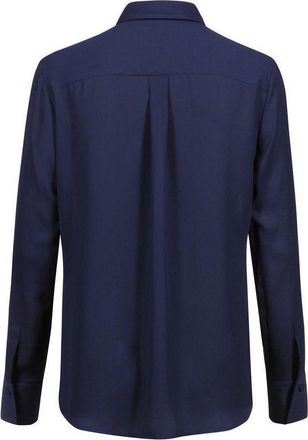 Greiff Langarmbluse Greiff CHIFFON Damen Chiffon-Bluse Langarm Kent Regular Fit Rot