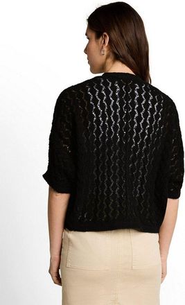 Tom Tailor Strickjacke (1-tlg) Lochmuster