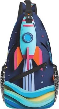 Generic Sac &agrave; bandouli&egrave;re 3D Universe - Sac &agrave; dos de voyage pour homme - Sac &agrave; dos de randonn&eacute;e