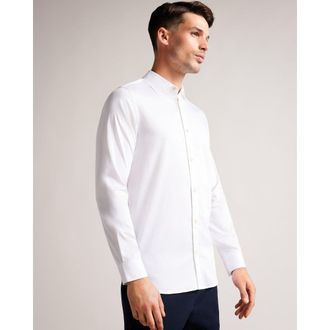 Ted Baker Chemise Bellow manches longues Stretch Smart Ted Baker Pour Homme en Blanc