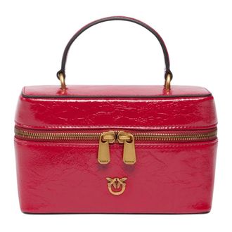 Pinko Pinko - Vanity Soft Mini New Shiny - Femme - Sacs - Rouge - Taille: ONE Size