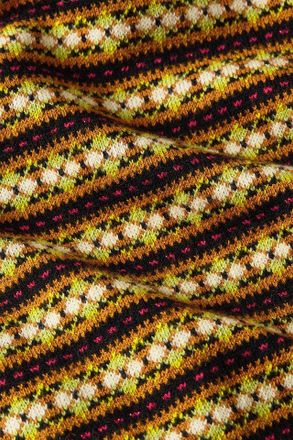 King Louie Langarmshirt? Langarmshirt Damen? V-Ausschnitt Shirt? gemustertes Feinstrick Top