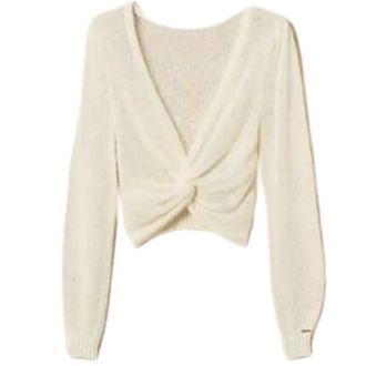 Twinset V-Ausschnitt Strickware - - Knitwear - Damen - Beige - XS