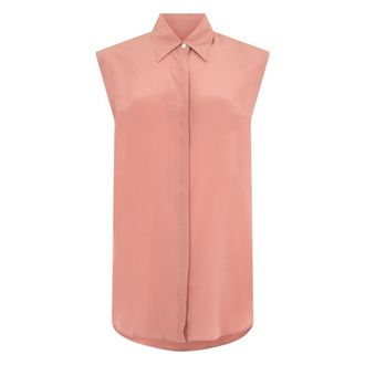 Moorer Elegantes und vielseitiges &auml;rmelloses Hemd in Pink. - - Blouses & Shirts - Damen - Rosa - XS