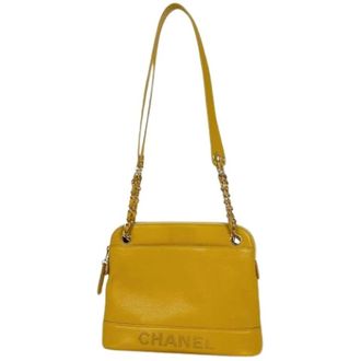 Chanel Sac bandouli&egrave;re vintage Pre-owned - Femme - Pre-owned - Jaune - Taille: ONE Size