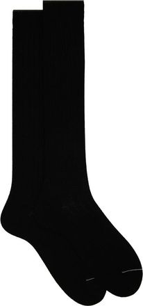 Gallo Gallo, Homme, Sous-v&ecirc;tements, Noir, Taille: XL Longues Chaussettes en Laine C&ocirc;tel&eacute;es