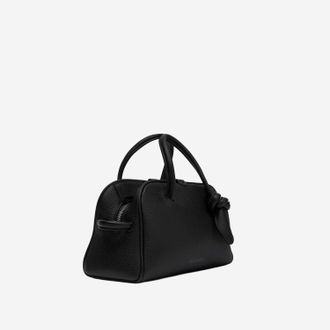 Jacquemus Womens Il Piccolo Turismo Bag Black Calfskin Leather Handbags Hand
