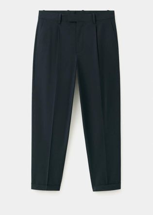 Mango Pantalon costume Boston regular fit bleu marine - Homme - 38 - MANGO MAN