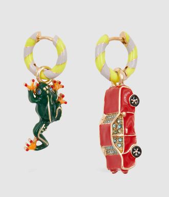 Essentiel Boucles dOreilles Jedrive Jaune Gris
