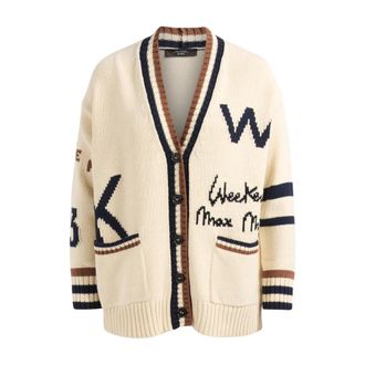 Max Mara Femme, Pulls, Beige, Taille: 38 FR Wkdblasone Cardigan