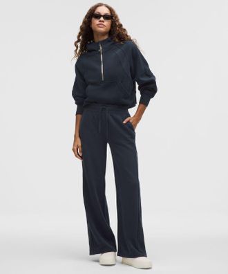 lululemon Pantalon Scuba large taille mi-haute Standard pour Femmes - Bleu - Taille 2XS