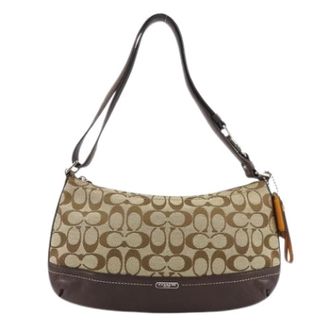 Coach Pre-owned Canvas Shoulder Bag - - Pre-owned - Damen - Beige - ONE SIZE
