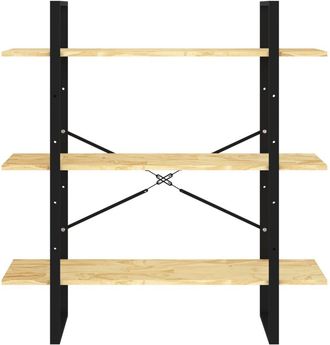 Generic B&uuml;cherregal, Standregal, Wandregal, B&uuml;rorregal, Aktenregal, Regal, Mehrzweckregal f&uuml;r Wohnzimmer, Heimb&uuml;ro, Holzwerkstoff Metall(Wei&szlig; 100x30x105cm) (1