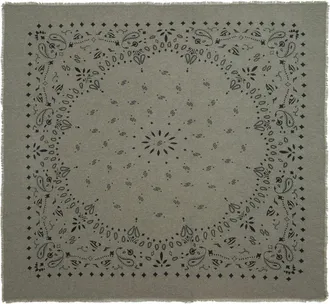 Kujten Écharpe Chiko Cachemire Kaki Chiné