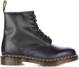Dr. Martens Mixte 8 Eye Combat-boots, Noir Lisse, 41 EU