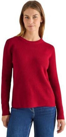 Cecil 3015559 Pull avec détails structurés, Beaujolais Red, XXL Femme
