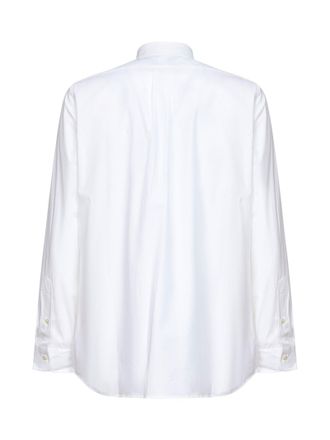 Polo Ralph Lauren Mens White Stretch Poplin Custom-Fit Shirt Cotton