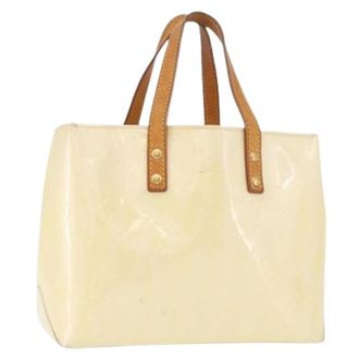 Louis Vuitton Sac &agrave; main vintage en cuir verni Pre-owned - Femme - Pre-owned - Beige - Taille: ONE Size